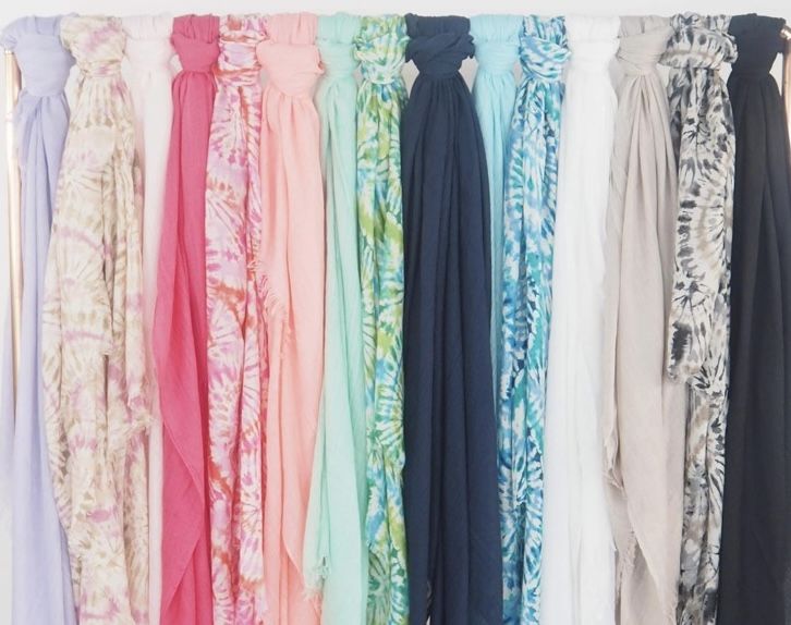 Five ways to style a summer scarf