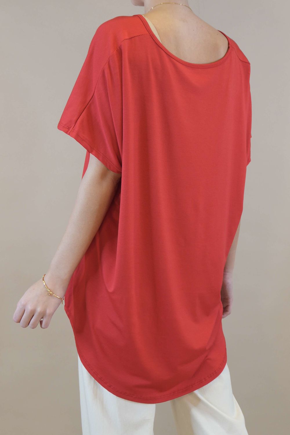 Made in Italy Perfect Tee Rouge