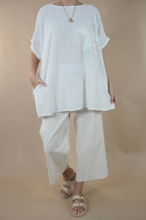 Cotton Tops For Women | Made in Italy Cotton Blouses