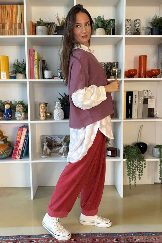 Conrad Layer Knit Dusky Rose