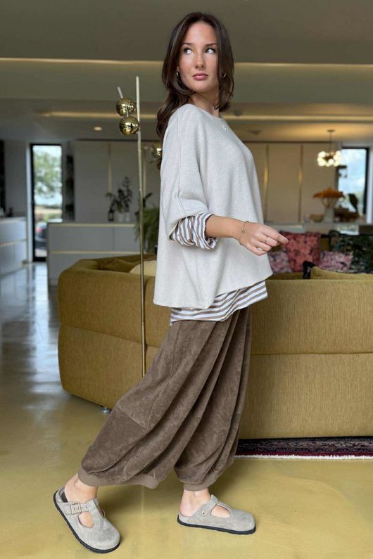 Conrad Layer Knit Stone