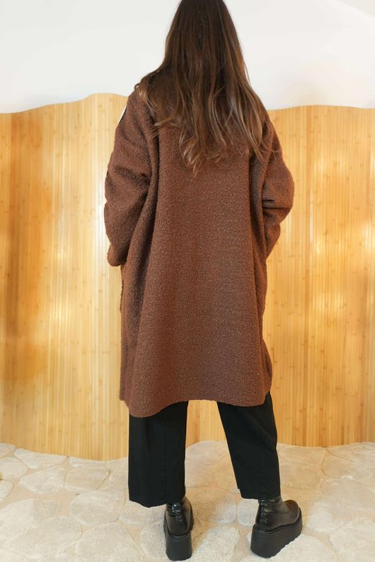 Garrison Boucle Coat Chocolate /15=