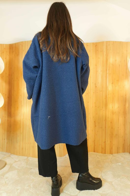 Garrison Boucle Coat Navy /15=