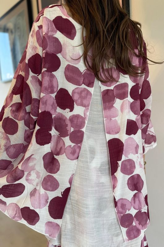 Laundry B Boyd Double Layer Split Back Top Blackcurrant