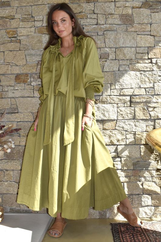 Paloma Poet Blouse Olive