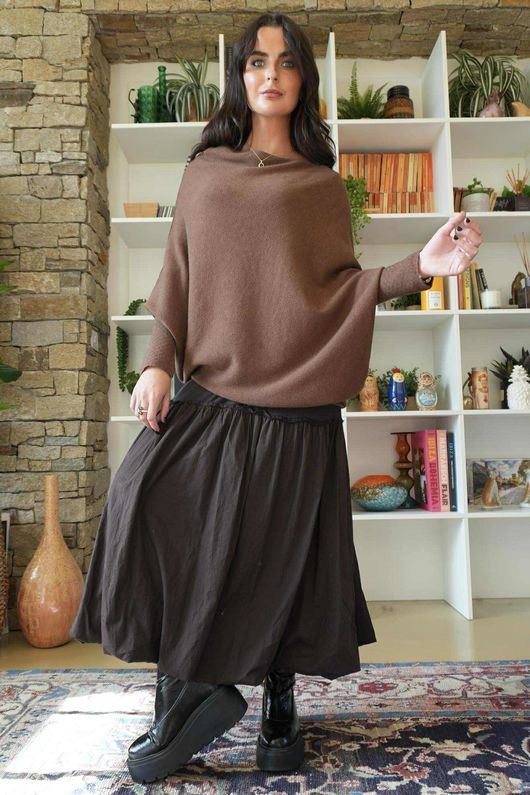 Paloma Pouf Layering Dress Chocolate