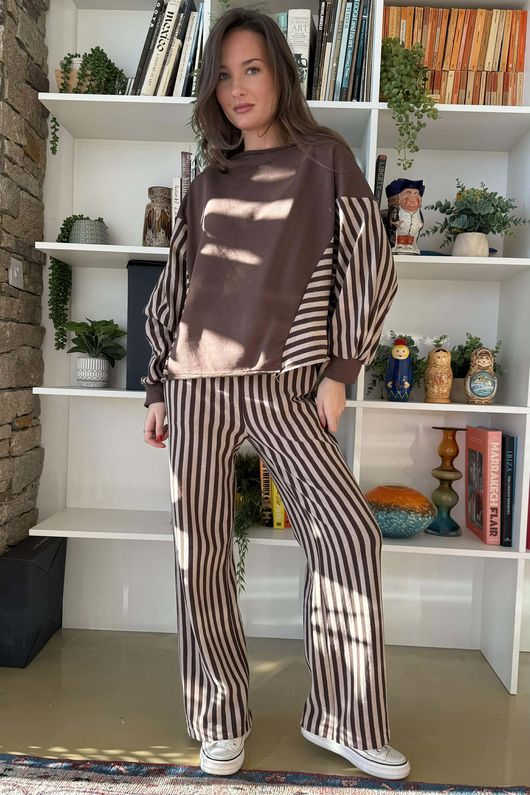 Shoreditch Slouch Sweat Chocolate Latte /4=