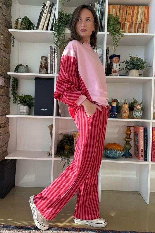 Shoreditch Slouch Sweat Hot Pink Red /30 Pre order 1 week