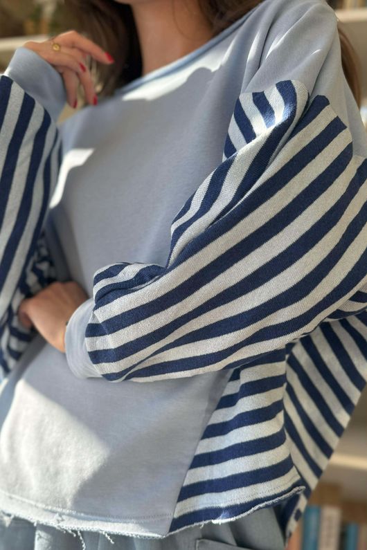 Shoreditch Slouch Sweat Iceberg Navy /15 Pre order 1 week