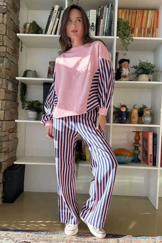 Shoreditch Slouch Sweat Navy Sweetpea /11=