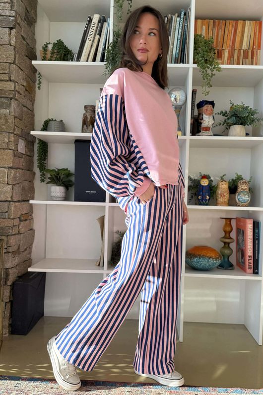 Shoreditch Slouch Sweat Navy Sweetpea /11=