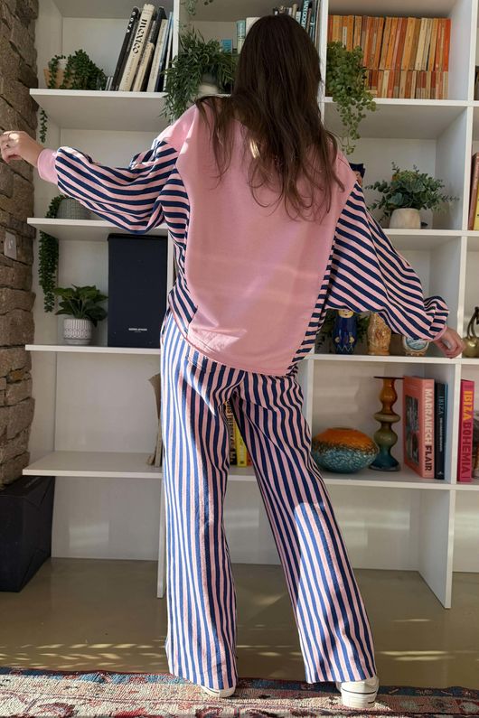 Shoreditch Slouch Sweat Navy Sweetpea /11=