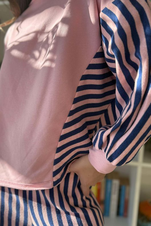 Shoreditch Slouch Sweat Navy Sweetpea /11=