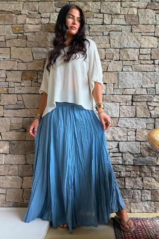 Songbird Bandeau Skirt Dress Bridgerton Blue